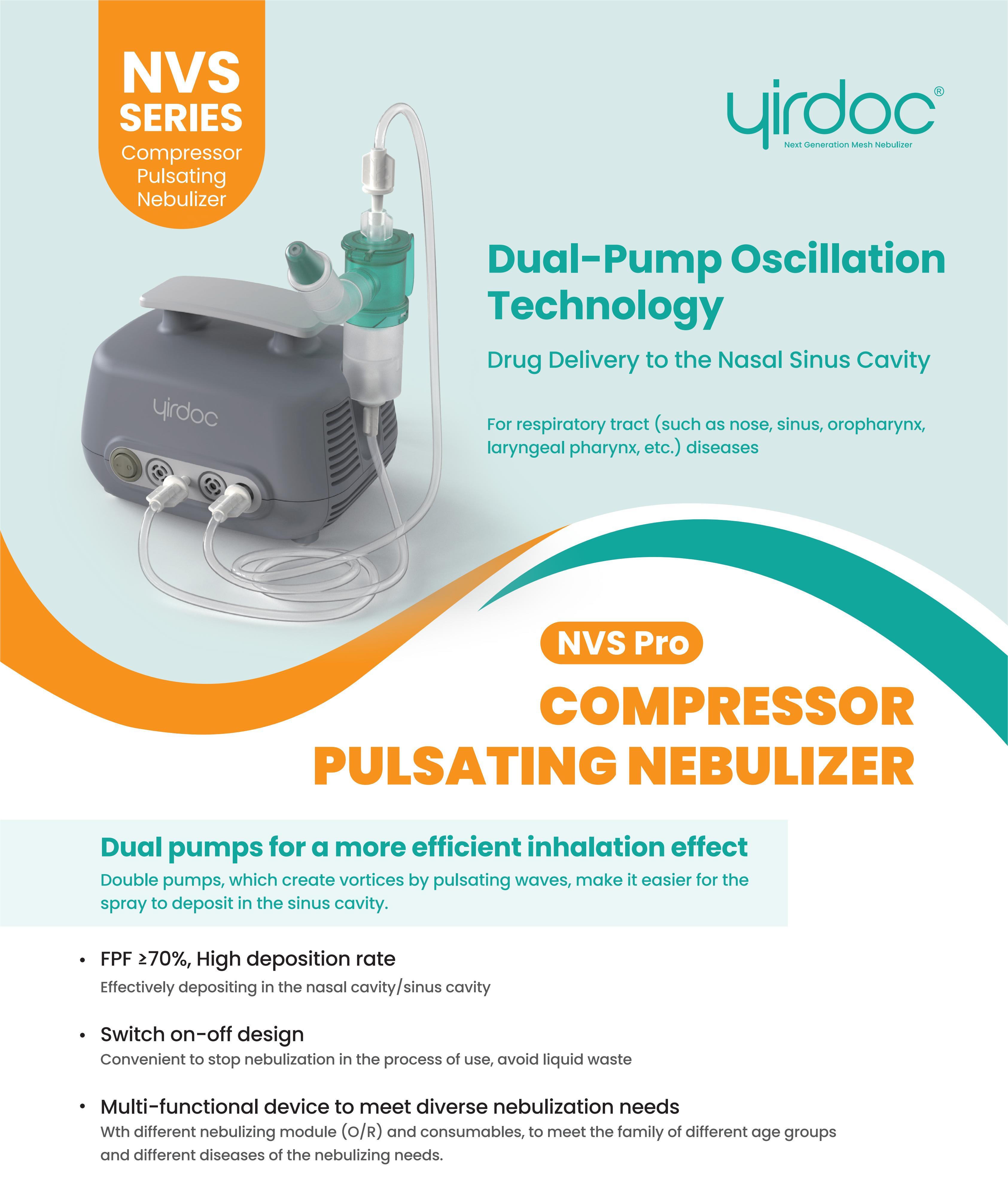Compressor Pulsating Nebulizer NVS-PRO